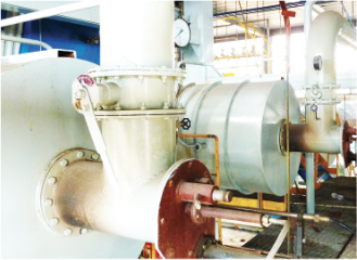 Boiler CFBC 75 ton/h 100 bar 540 oC with back pressure turbine 9.9 MW