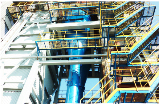 Boiler CFBC 75 ton/h 100 bar 540 oC with back pressure turbine 9.9 MW